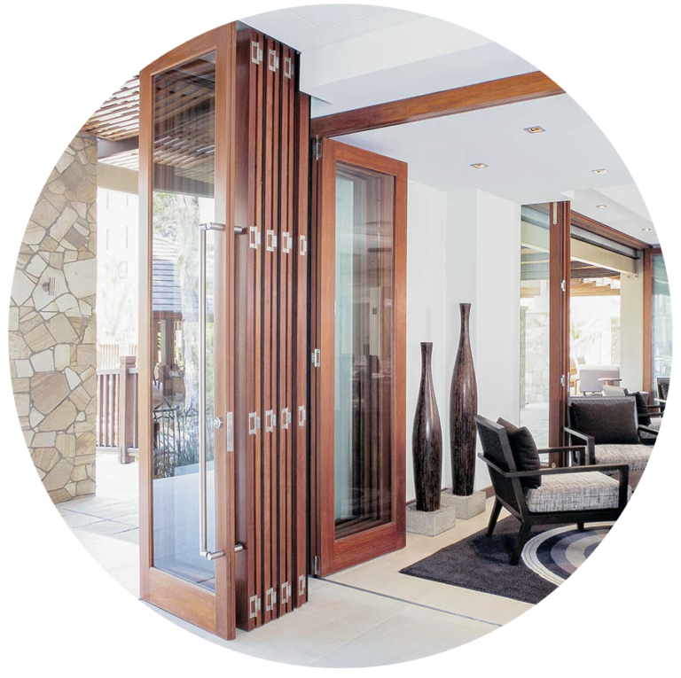 Eclipse Folding Door Systems with Fibre Glass or Wood Doors – Eclipse Folding Door Systems
